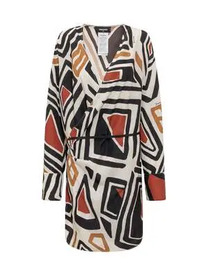 Dsquared2 Stylish Suit With Stampaint Mini - Multicolor
