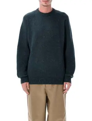 Carhartt Work In Progress Textured Wool Blend Crew Neck Sweater