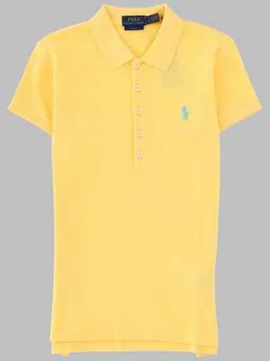 Polo Ralph Lauren Slim Fit Short Sleeve Polo Shirt - Yellow