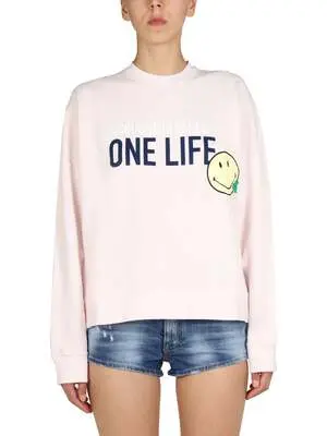 Dsquared2 Logo Print Crewneck Sweatshirt