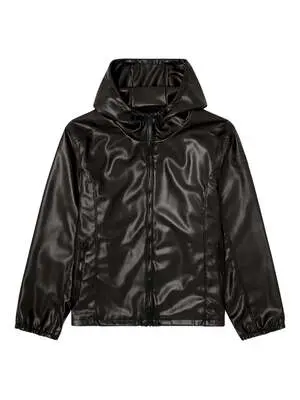 DIESEL® Reguther Fit Hooded Jacket With Zip Pockets - Black