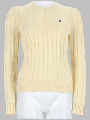 Polo Ralph Lauren Cable Knit Crewneck Sweater - Yellow