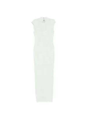 ROTATE BY BIRGER CHRISTENSEN High Neck Mini Dress With Back Slit - Verde