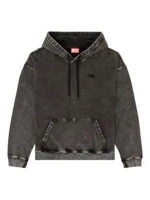 DIESEL® Boxy Hooded Sweatshirt For Ss26 - Black