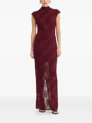 ROTATE BY BIRGER CHRISTENSEN High Neck Mini Dress - Rosso