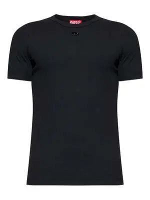 DIESEL® Embroidered Round Neck T-shirt Size - Nero