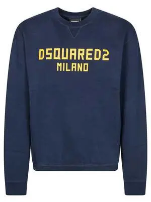 Dsquared2 Milano Cool Fit Crewneck - Blu