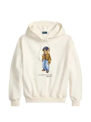 Polo Ralph Lauren Drawstring Hoodie With Graphic Print - Bianco
