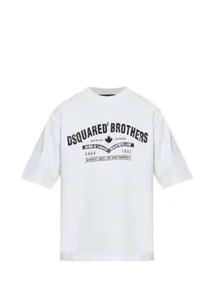 Dsquared2 Graphic Print Cotton T-shirt - White