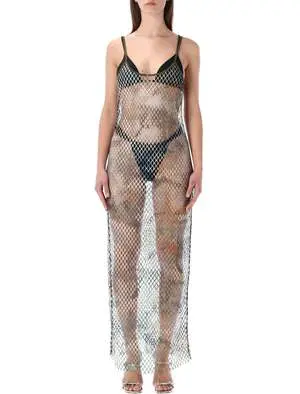 DIESEL® Maxi Mesh Dress - Multicolour