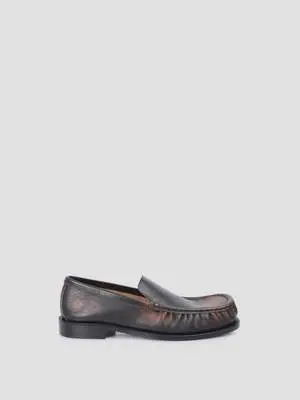 Dries Van Noten Calf Leather Loafers - Tan