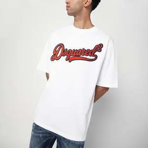Dsquared2 Loose Fit Sponge Patch T-shirt - White