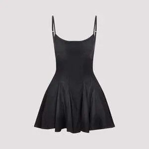 DIESEL® Denim Fit & Flare Mini Dress - Black