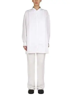 Raf Simons Logo Patch Button-up Shirt - White