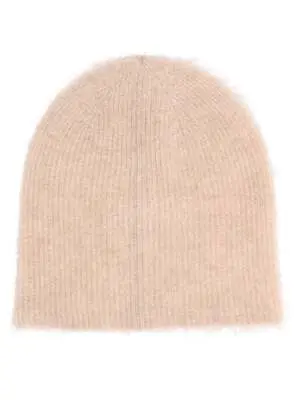 Guest In Residence Cashmere Ribbed Beanie - Beige