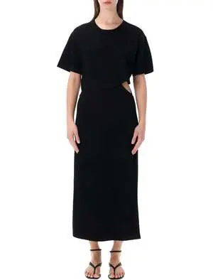 THE GARMENT Madison Cut Out Midi Dress - Black