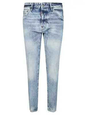 Dsquared2 Teddy Button Wash Trousers - Blu