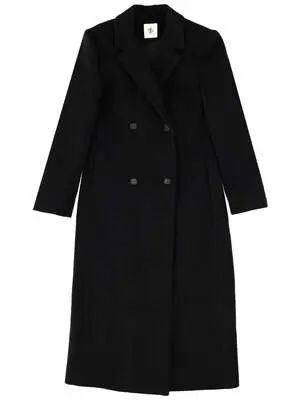 THE GARMENT Double-breasted Midi Coat - Black