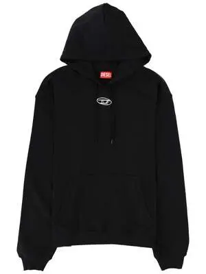 DIESEL® Regular Fit Hooded Sweatshirt - Black