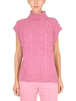 Baum Und Pferdgarten High Neck Plait Pattern Vest