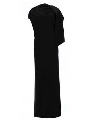 THE GARMENT Draped Off-shoulder Maxi Dress - Black