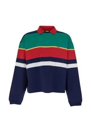 Versace Classic Polo Sweatshirt With Embroidered Logo