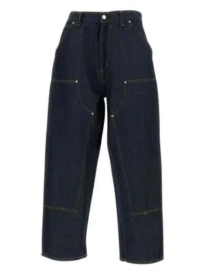 Carhartt Work In Progress Double Knee Work Pants - Blue