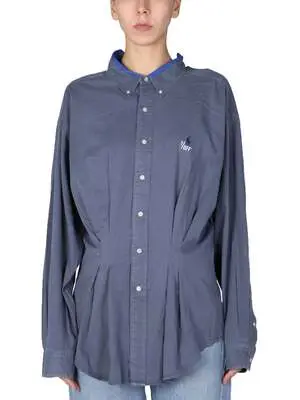 1/OFF PARIS Cotton Button-down Shirt - Denim