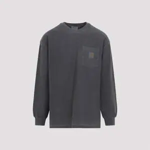 Carhartt Work In Progress Loose Pocket T-shirt With Long Sleeves For - Black