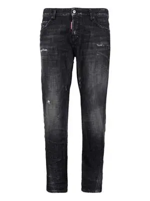 Dsquared2 Fog Wash Slim Twist Jeans - Black