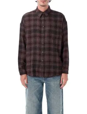 SUNFLOWER Plaid Button-up Shirt - Rosa