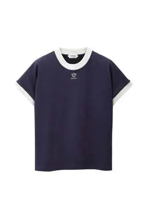 Versace Slim Fit Medusa Logo Short Sleeve Tee Size - Blu