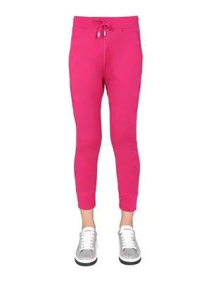 Dsquared2 Mini Jogging Trousers With Elastic Waist - Fuchsia
