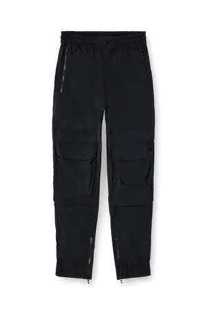 DIESEL® Cargo Pants With Zip And Snap Button Closure - Nero