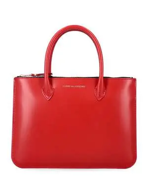 Comme Des Garçons Compact Mini Wallet Handbag With Dual Handles - Red