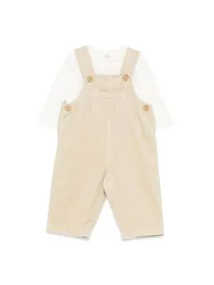 TEDDY & MINOU Cotton Blend Mini Two-piece Suit - Beige