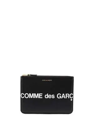 Comme Des Garçons Huge Logo Pouch - Black