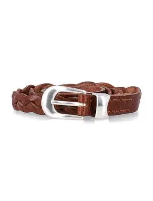 Our Legacy Braided Leather Belt - Brown