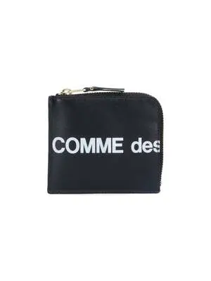 Comme Des Garçons Huge Logo Zip-around Wallet - Black