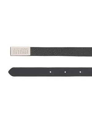 MAISON MARGIELA Leather Belt With Numeric Detail - Black