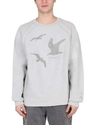 Engineered Garments Crewneck Sweatshirt With Graphic Print