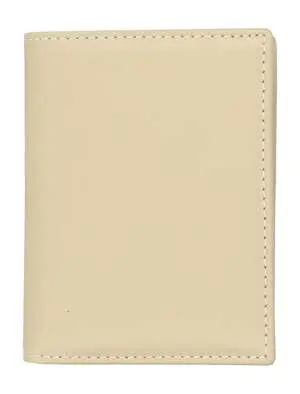 Comme Des Garçons Leather Classic Cardholder - Beige