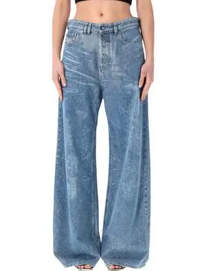 DIESEL® Relaxed Fit Wide Leg Jeans - Blue