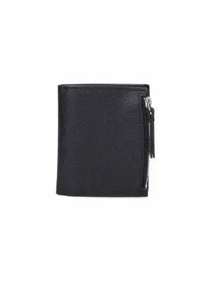 MAISON MARGIELA Leather Bi-fold Wallet - Black