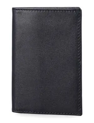 Comme Des Garçons Minimalist Bifold Wallet Compact Design 10.5 Cm X 7 Cm - Nero