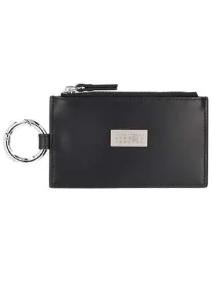 MAISON MARGIELA Leather Card Case With Zipper And Key Ring
