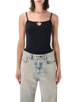 DIESEL® Adjustable Mini Bodysuit With Cut-out Detail - Nero