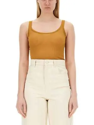 Max Mara Bastia Silk Tank Top - Buff