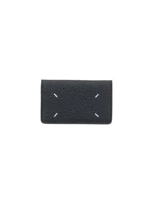 MAISON MARGIELA Mini Leather Wallet 6.5 Cm X 11 Cm X 2.5 Cm - Black