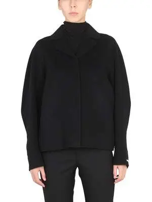 Max Mara Double-breasted Pure-wool Cropped Coat